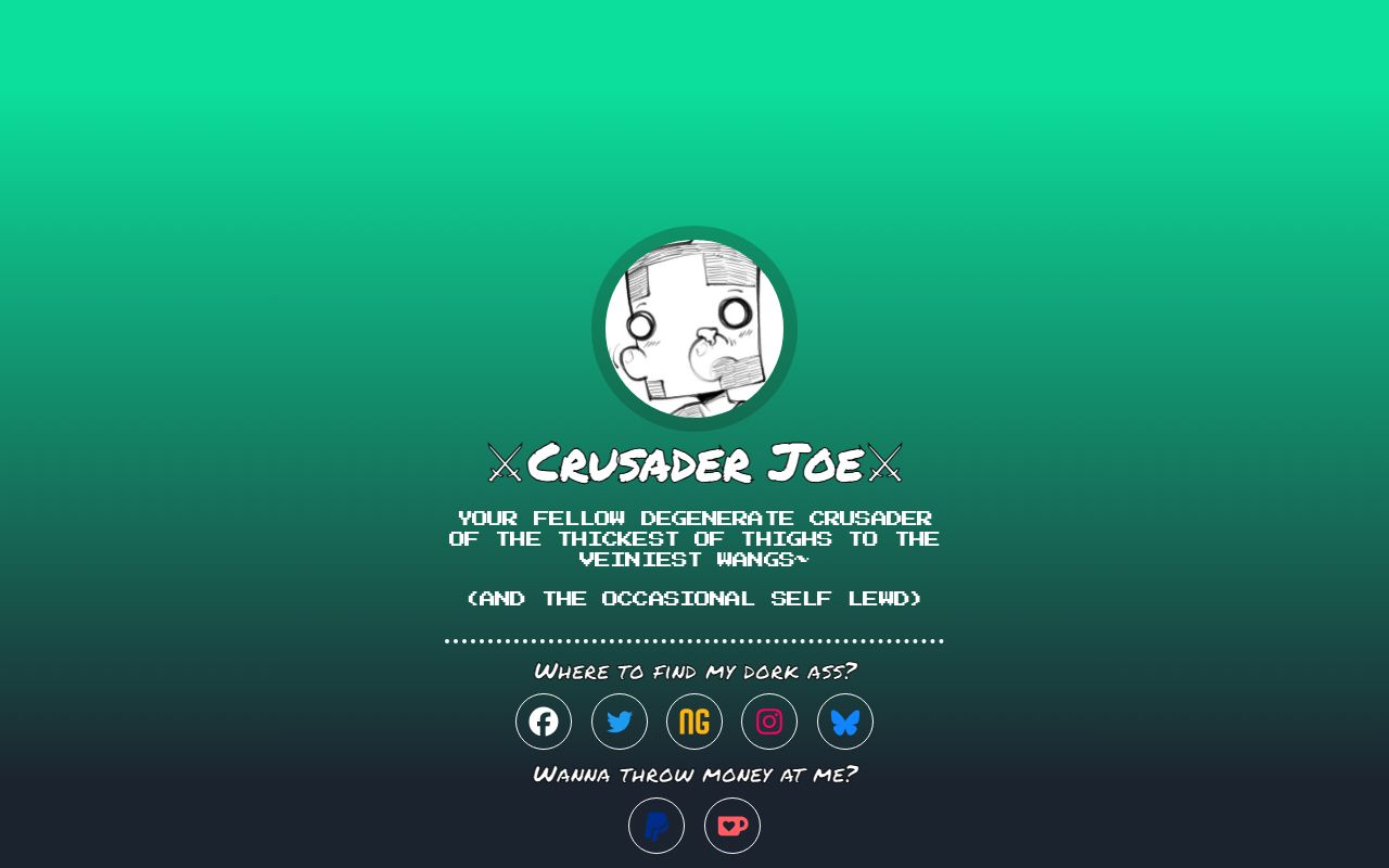 Crusader Joe's Carrd